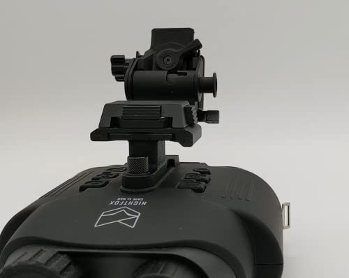 Nightfox Click Dovetail Helmet Adapter for Night Vision Goggles - Compatible with Nightfox Swift, Red, Cape and Wilcox G24 Helmet mounts