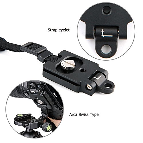 JJC Deluxe DSLR Camera Hand Strap with Quick Release Plate for Canon EOS 90D 80D 70D 77D 60D 6D Mark II 7D Mark II 5D Mark IV III 5Ds R 1Dx Mark II EOS Rebel T8i T7i T6i T5i T7 T6 SL3 SL2 & More DSLR