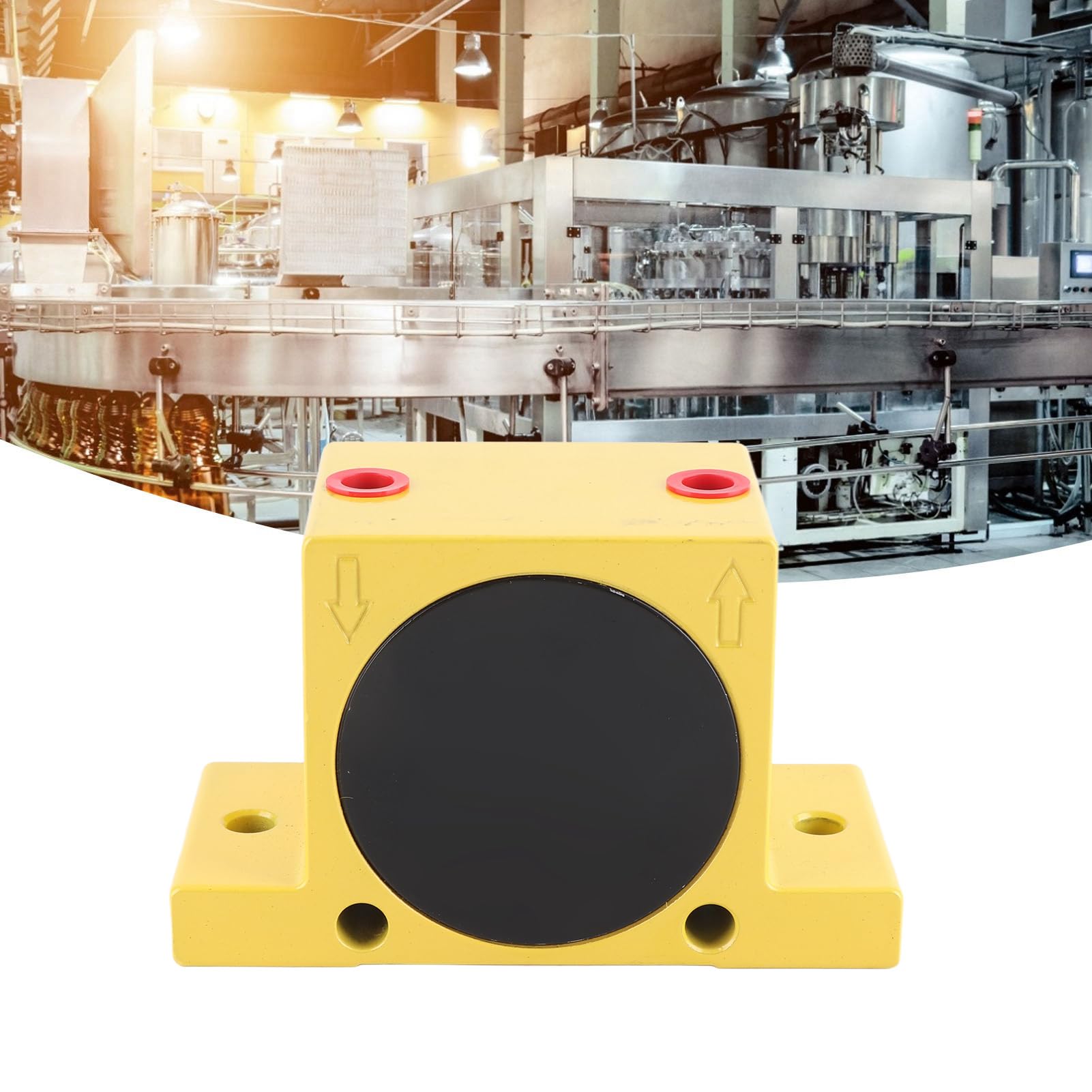 1/4in Pneumatic Vibrator, Silent Air Turbine Vibrator, Industrial Pneumatic Turbine Vibrator Eccentric Rotation Oscillator for Sandblaster Cabinet Vibrating Platforms