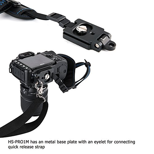 JJC Deluxe DSLR Camera Hand Strap with Quick Release Plate for Canon EOS 90D 80D 70D 77D 60D 6D Mark II 7D Mark II 5D Mark IV III 5Ds R 1Dx Mark II EOS Rebel T8i T7i T6i T5i T7 T6 SL3 SL2 & More DSLR