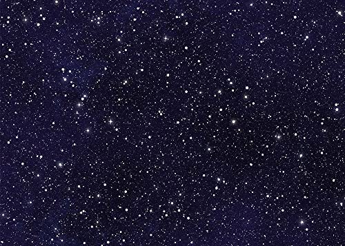 HQM 8x6FT Soft Fabric/Polyester Backdrop Night Sky Star Universe Space Starry Photo Background Boy or Girl Birthday Party Decor Banner