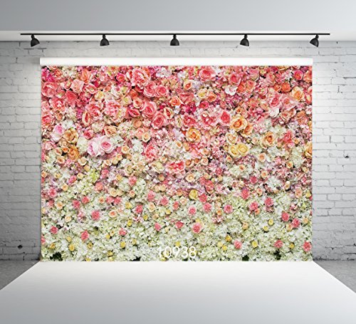 SJOLOON 7X5ft Floral Backdrop for Photography Valentine's Day Backdrop Wedding Backdrops Spring Flower Photography Backdrop Backdrops for Photographers Studio Props 10938