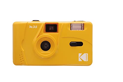 Kodak M35 35mm Film Camera (Yellow) - Focus Free, Reusable, Built in Flash, Easy to Use