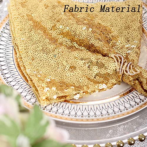 Sparkly Gold PartyDelight Sequin Backdrop, Photography, Christmas Backdrop, 6Ft x 7Ft