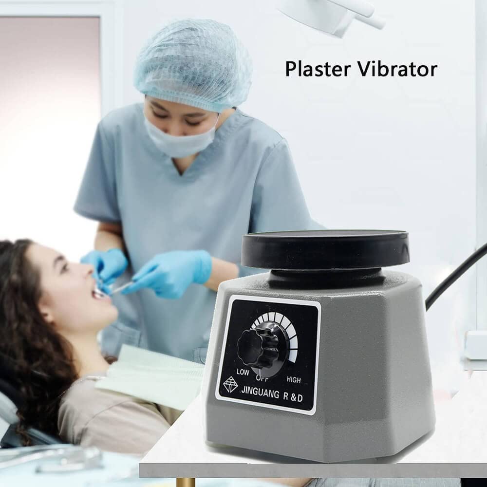 Lab Vibrator,Lab Equipment Vibrator,Round Shaker Oscillator,Plaster Vibrator, Vibrator Oscillator Shaker,Gypsum Mixing Machine,4" Vibrator Plate Dental Equipment Machine,110V 100W