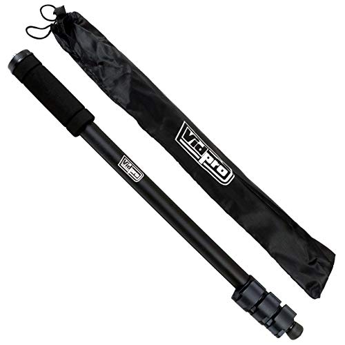 Vidpro 67-inch Pro Monopod with Case - Durable Lightweight Portable Mount - Adjustable 3 Section Leg with Locks Retracts to 21" Fits Most Cameras Camcorders and More Suitable for Indoor/Outdoor Use