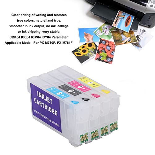 FTVOGUE Ink Cartridge PP BK C M Y 4 Colors Printing Accessory Part (T802 Without Chip)