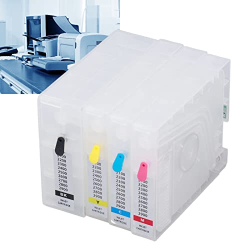 Walfront 4Pcs Ink Cartridge Printer Cartridge Inkjet Cartridge Accessory Set Kit for MAXIFY IB4050 Ib4150 MB5050 MB5150