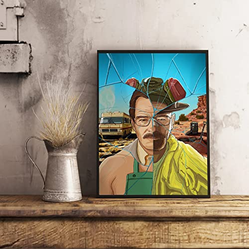 Breaking Bad Poster Walter White Poster TV Movie Poster Print Bedroom Canvas Wall Art Unframe 16x24inch Wiobome