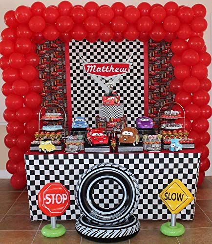 LYLYCTY 7x5ft Checkers Backdrop Black and White Racing and Checkered Pattern Photo Booth Chess Board Texture Grid Photography Background LYZY0505