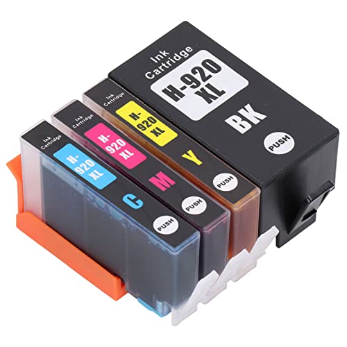 4Pcs Ink Cartridge for HP Ink Cartridge Replacement Printer Ink Cartridge Officejet 6000 6500 6500 Wireless 6500A 7000 7500 7500A Printers