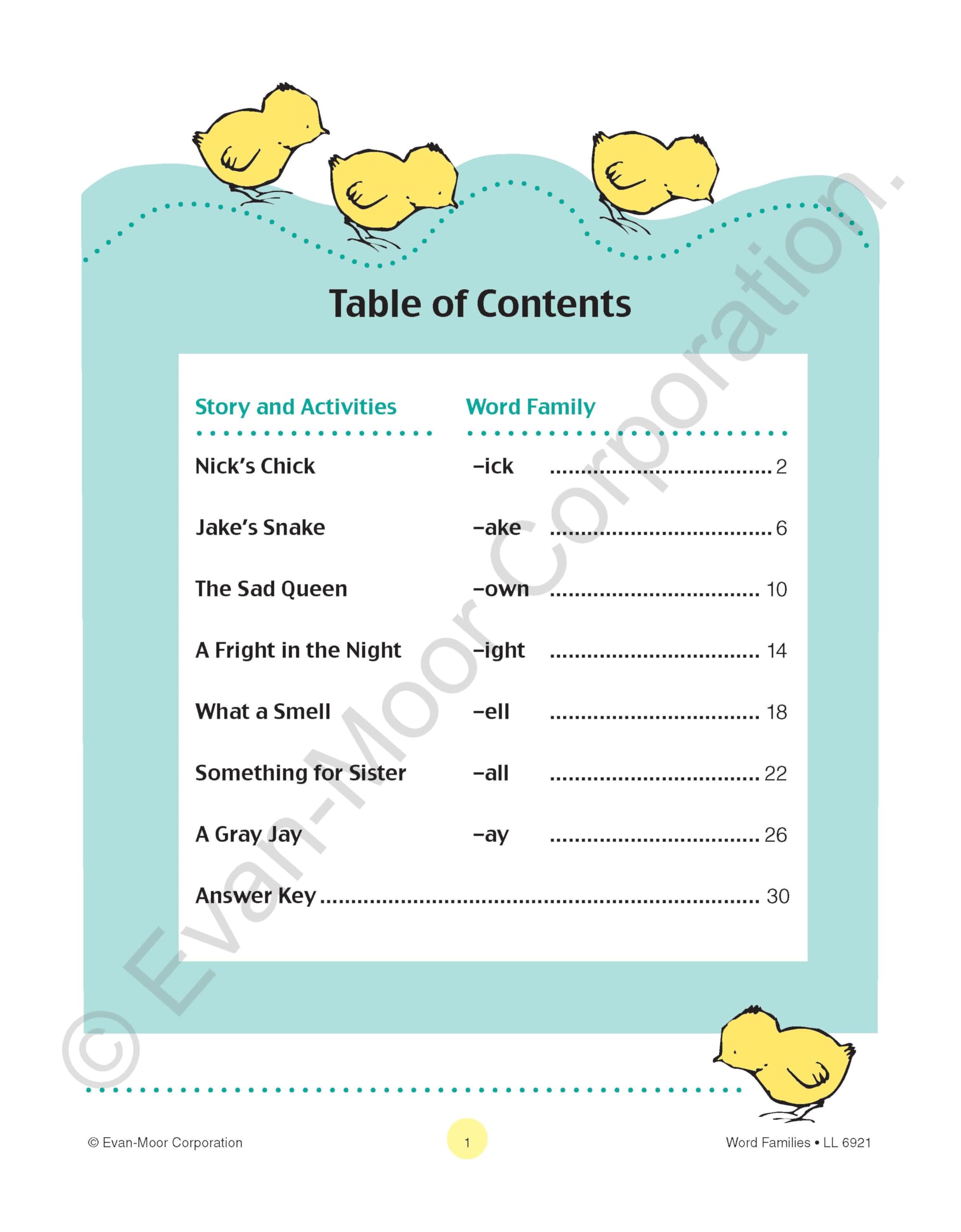 Word Families (Learning Line)