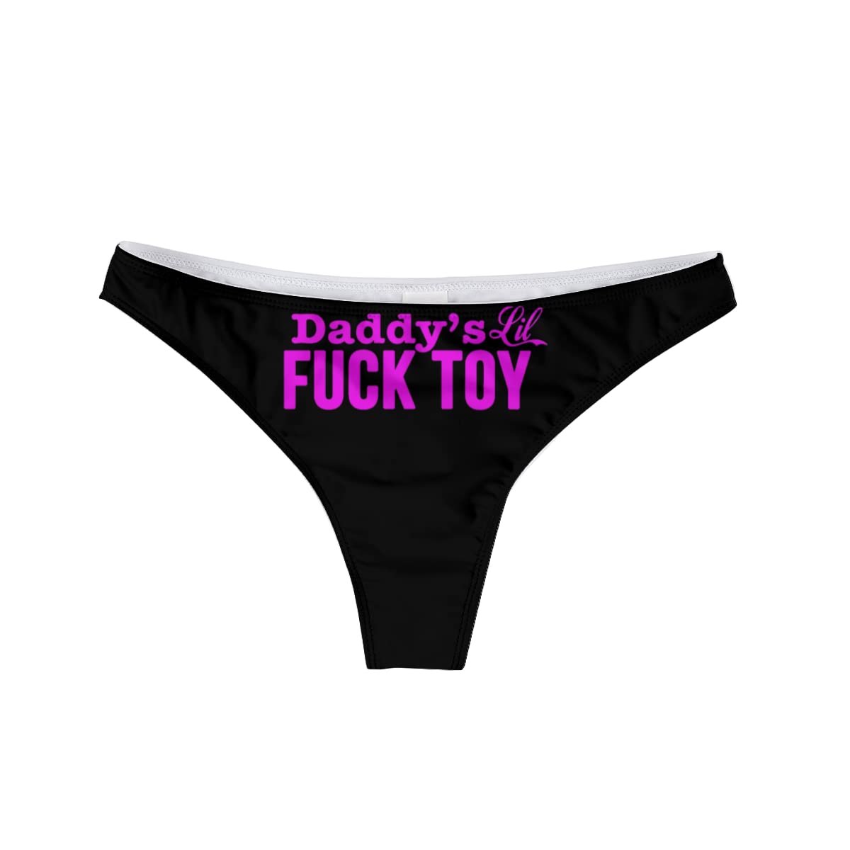 BAIJIAOYUN Daddys Little Lil Fuck Toy Women's Thongs Underwear Seamless Panties X-Small, Gifts for Wife Girlfriend