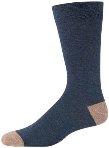 Cole Haan Men's Dress Socks - Patterned Crew Socks, Gift Box (4 Pack), Size 7-12, Brown Multi