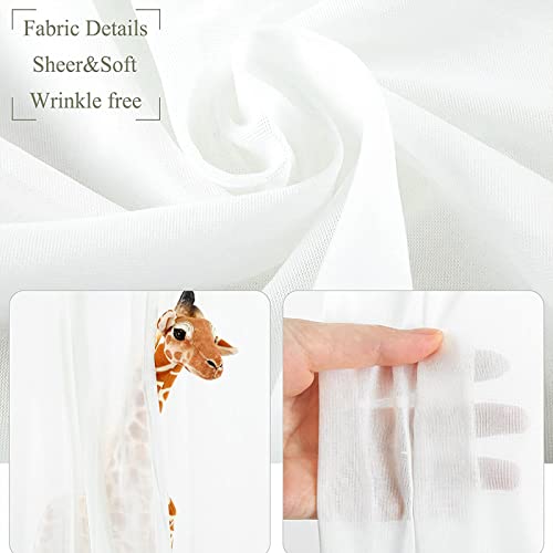 10x10ft White Backdrop Curtains for Parties, Sheer Wrinkle Free Polyester Wedding Backdrop Panels Drapes for Birthday Baby Shower Gender Reveal Photoshoot