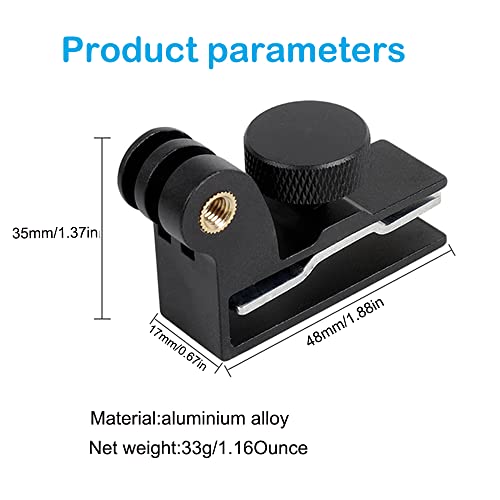 PellKing Baseball Cap Metal Clip Mount Baseball Cap Clamp Quick Release Mount Compatible with GoPro Hero 10 9 8 7 6 5 Black,DJI Osmo Action 2,AKASO and Most Action Cameras