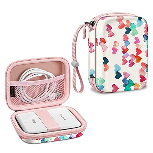 Fintie Protective Case for Canon Ivy Mini/Canon Ivy 2 Mini/Ivy CLIQ/Ivy CLIQ+/ Ivy CLIQ2/ Ivy CLIQ+2 Instant Camera Photo Printer - Shockproof Hard Shell Carrying Case, Emerald Illusions