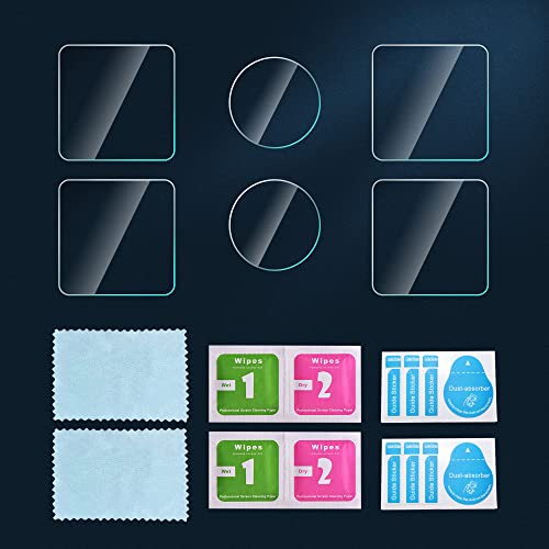【6 Pcs】STARTRC Osmo Action 2 Screen Protector for DJI Action 2 Accessories,Tempered Glass Screen Cover Protector + Lens Protector for DJI Action 2 Dual-Screen