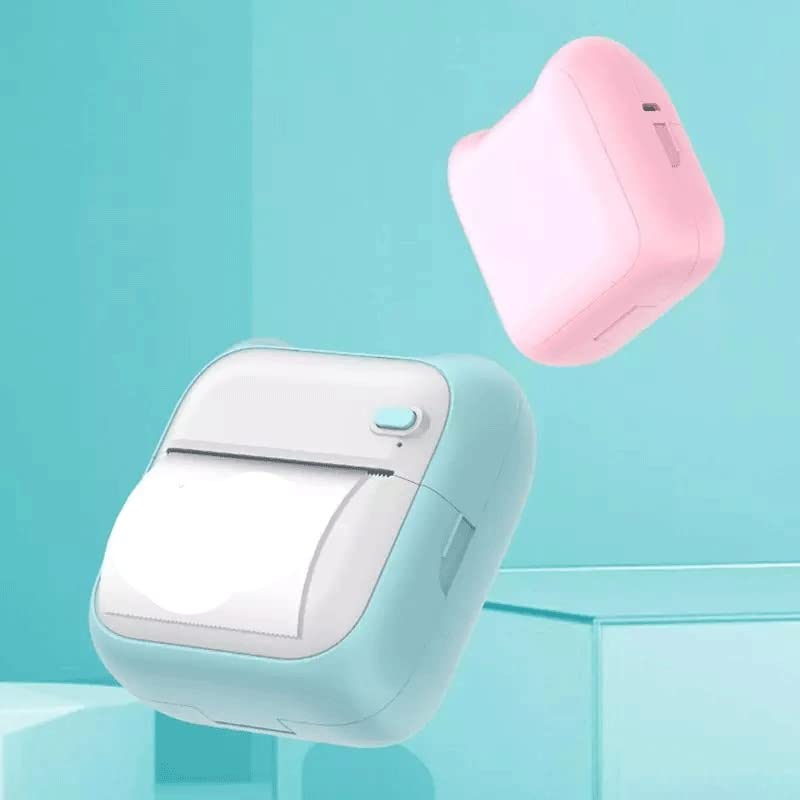 LUKEO Pocket Thermal Printer Portable Mini Connect Photo Label (Color : D, Size : 1)