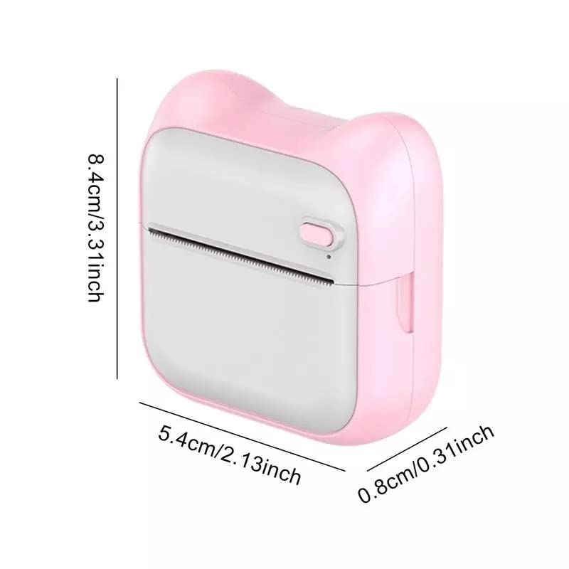 LUKEO Pocket Thermal Printer Portable Mini Connect Photo Label (Color : D, Size : 1)