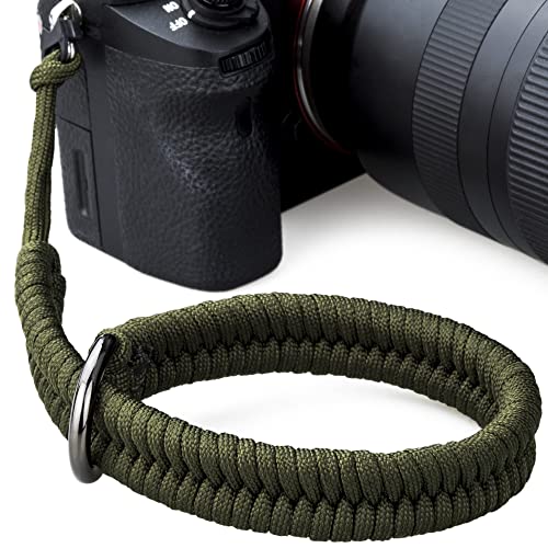AQAREA Camera Wrist Strap for DSLR Mirrorless Camera, Quick Release Camera Hand Strap with Safer Connector (Green)