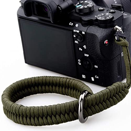 AQAREA Camera Wrist Strap for DSLR Mirrorless Camera, Quick Release Camera Hand Strap with Safer Connector (Green)