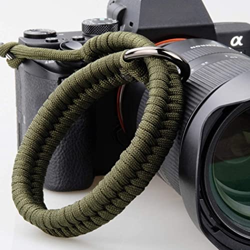 AQAREA Camera Wrist Strap for DSLR Mirrorless Camera, Quick Release Camera Hand Strap with Safer Connector (Green)