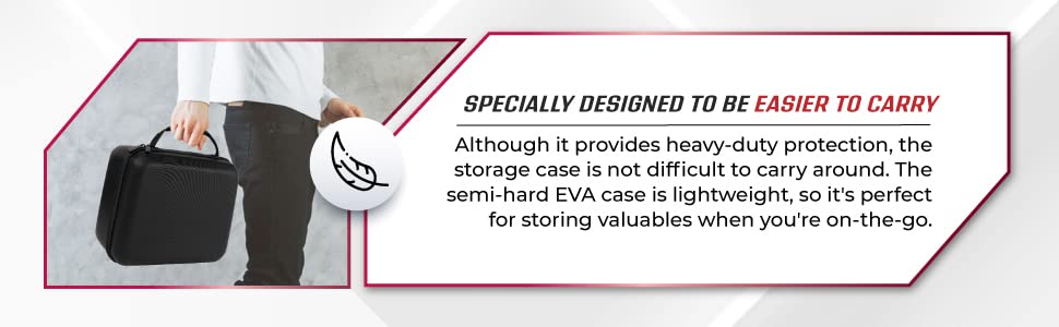 Protective Hard Case With Customizable Foam β 9.5 Inch Lightweight Hard Shell Case for Electronics, Cameras, Tablets, Phone & More β 9.5 x 7.5 x 4.75Inches