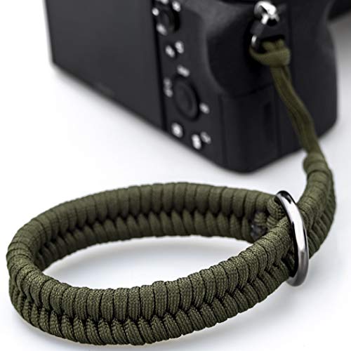 AQAREA Camera Wrist Strap for DSLR Mirrorless Camera, Quick Release Camera Hand Strap with Safer Connector (Green)