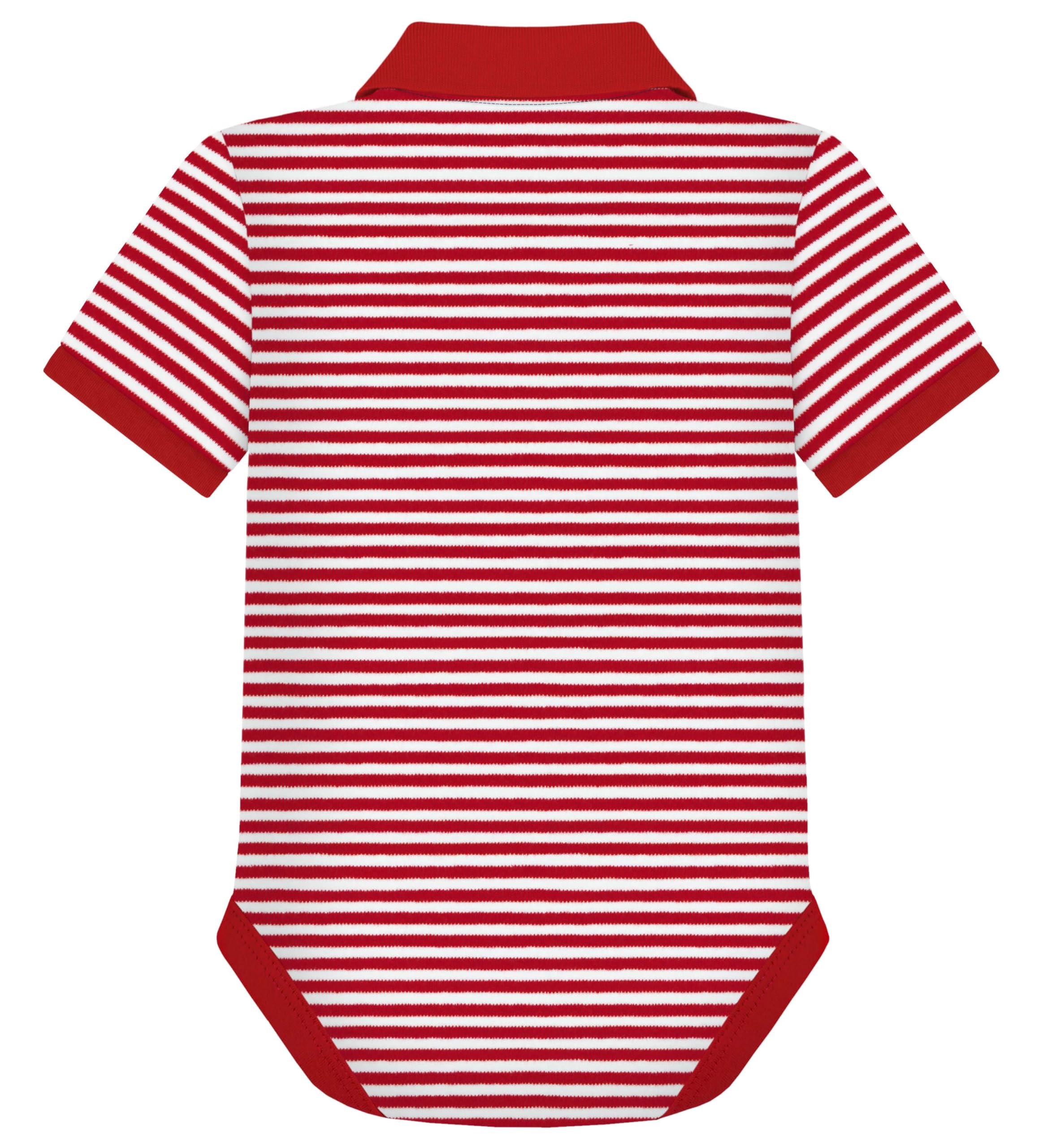 Creative Knitwear Georgia Bulldogs Baby Striped Polo Bodysuit