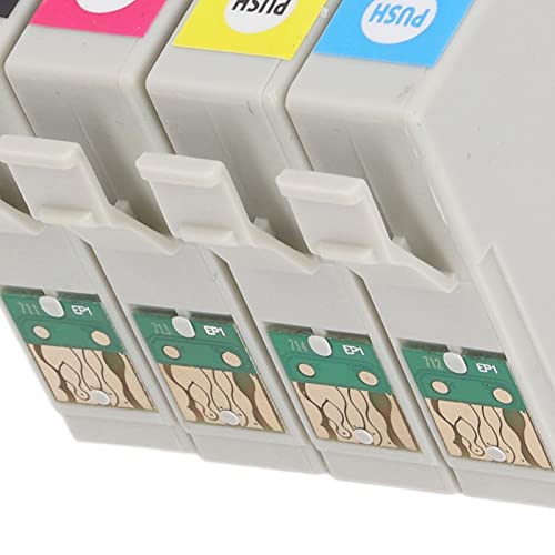 4PCS Ink Cartridge,High Page Capacity Printer Cartridge for Stylus D78 D92 D120 DX4000 DX4050