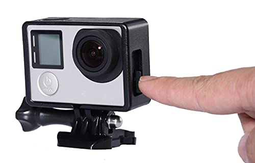 Luxebell Frame Mount Housing with Protective Lens Cover for Gopro Hero4 3+ and 3 (Standard)