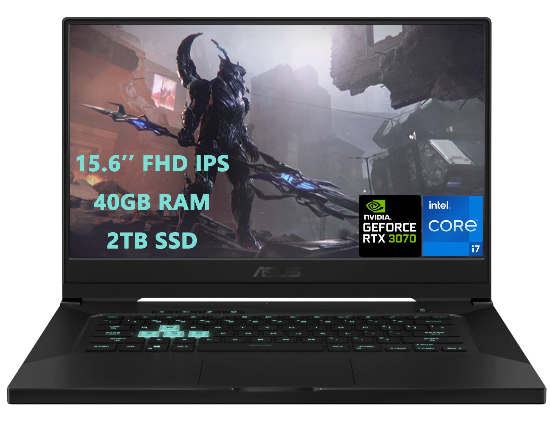 Gaming Laptop by ASUS TUF for Laptop Gamer, 2022 Upgraded Version, 15.6" FHD 240Hz, Intel 12th Core i7-11370H, 40GB RAM, 2TB SSD, NVIDIA GeForce RTX 3070, Backlit Keyboard, Windows 11, LIONEYE MP