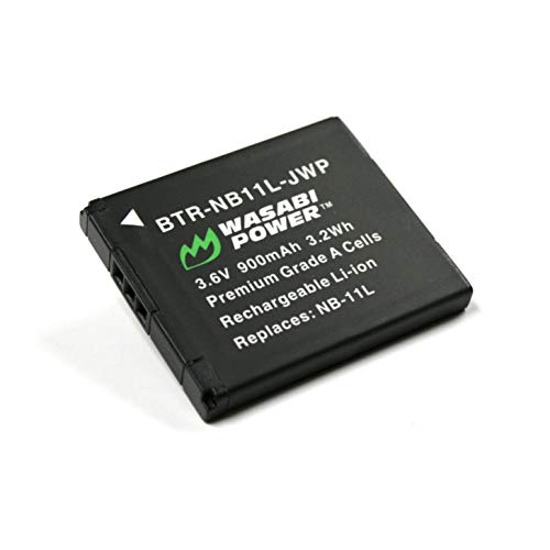 Wasabi Power Battery for Canon NB-11L, NB-11LH and Canon PowerShot A2300 IS, A2400 IS, A2500, A2600, A3400 IS, A3500 IS, A4000 IS, ELPH 110 HS, ELPH 115 HS, ELPH 130 HS, ELPH 135 IS, ELPH 140 IS, ELPH 150 IS, ELPH 160, ELPH 170 IS, ELPH 320 HS, ELPH 340 H
