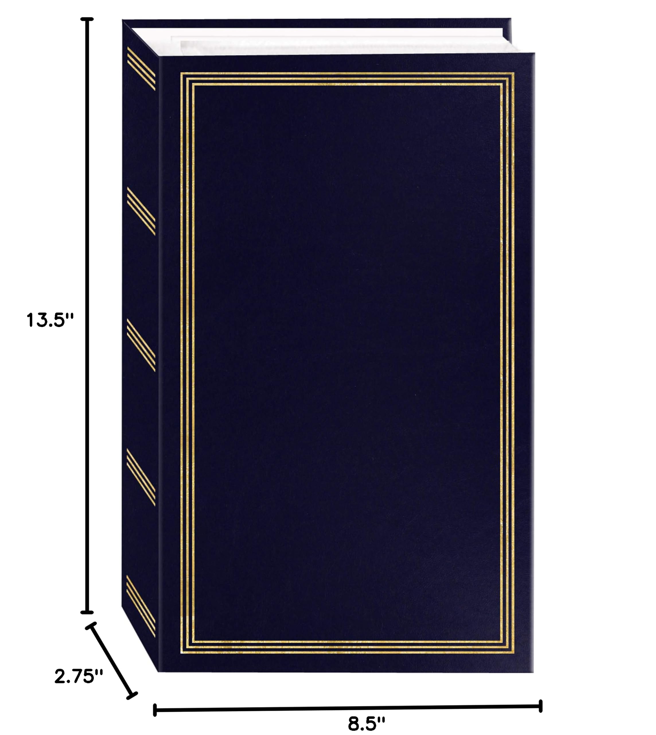 Pioneer Photo Albums STC-504 Navy Blue Photo Album, 504 Pockets 4"x6"