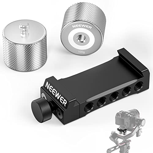 NEEWER Gimbal Counterweights and Clamp Kit, Compatible with DJI Ronin RS3 Pro/RS3/RS2/RSC2/ZHIYUN Crane 2S/3S/Weebill S/Moza Air 2/AirCross 2 for Balancing Long Lenses (GA001)