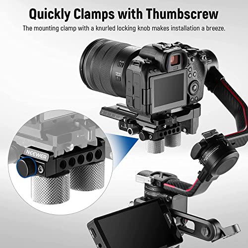 NEEWER Gimbal Counterweights and Clamp Kit, Compatible with DJI Ronin RS3 Pro/RS3/RS2/RSC2/ZHIYUN Crane 2S/3S/Weebill S/Moza Air 2/AirCross 2 for Balancing Long Lenses (GA001)