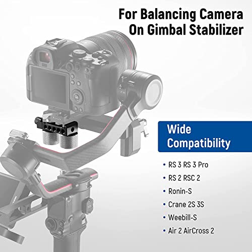 NEEWER Gimbal Counterweights and Clamp Kit, Compatible with DJI Ronin RS3 Pro/RS3/RS2/RSC2/ZHIYUN Crane 2S/3S/Weebill S/Moza Air 2/AirCross 2 for Balancing Long Lenses (GA001)