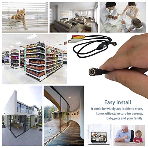 Vanxse® CCTV Mini Spy Security Camera Hd 3.6mm 90degree 1000tvl 6PCS Infrared IR LEDs Night Vision Pipe Snake Hidden Mini CCTV Surveillance Camera
