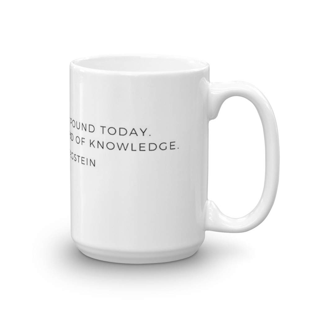 Knowledge Frankie Quote. 15 Oz Ceramic Glossy Mugs Gift For Coffee Lover Unique Coffee Mug, Coffee Cup. 15 Oz Fine Ceramic Mug With Flawless Glaze Finish