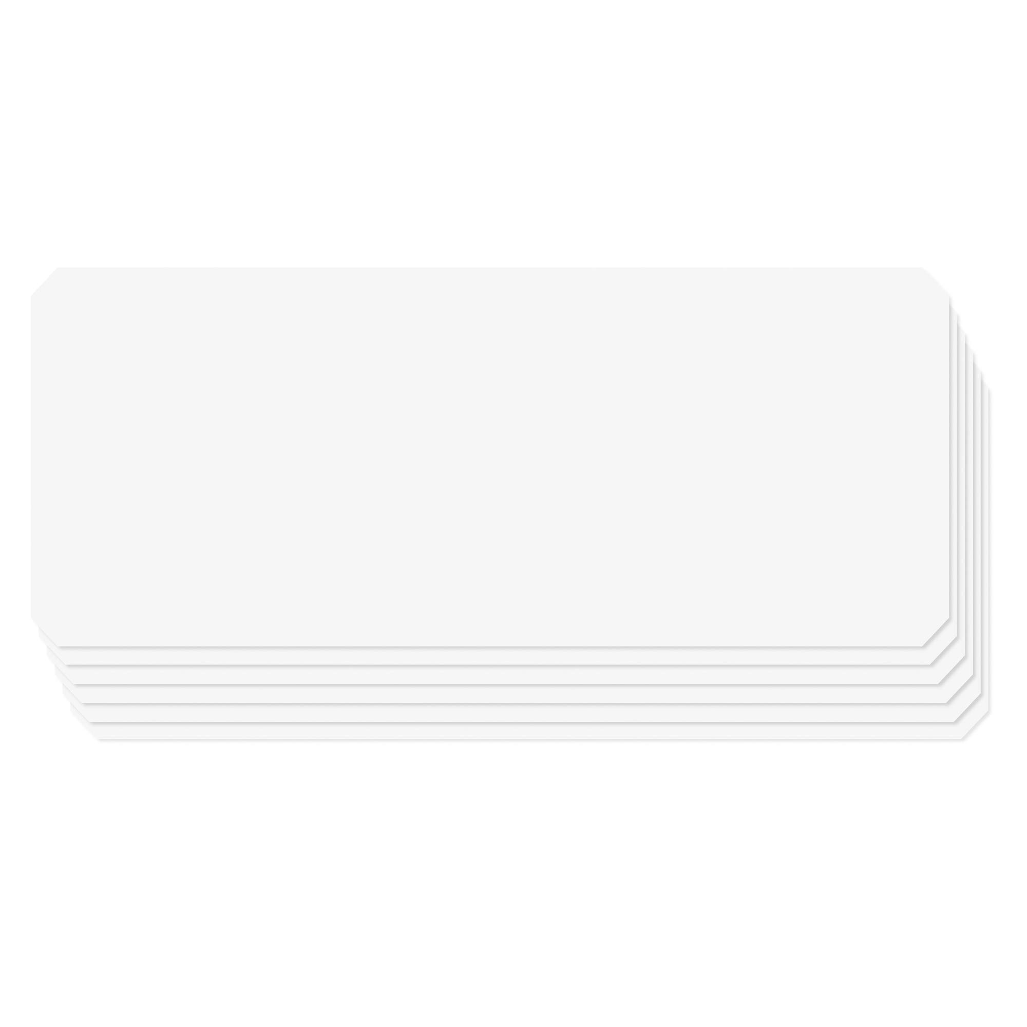 Home Storage Space HSS Shelf Liners for 18" X 48" Wire Shelf, Opaque Plastic, 6-Pack