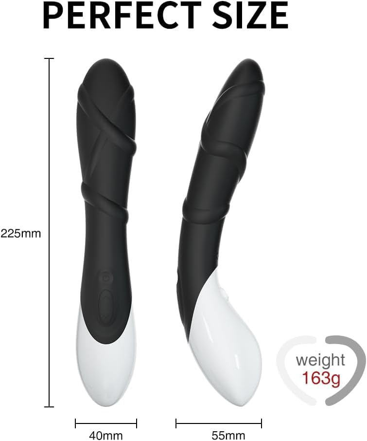 UpdateClassic 2023 Double Head High Frequency Rechargeable Personal Vibrators for Women Vibrating Toys Pleasure Handheld Electric Portable Massager 10 Speeds Vibrations, Black
