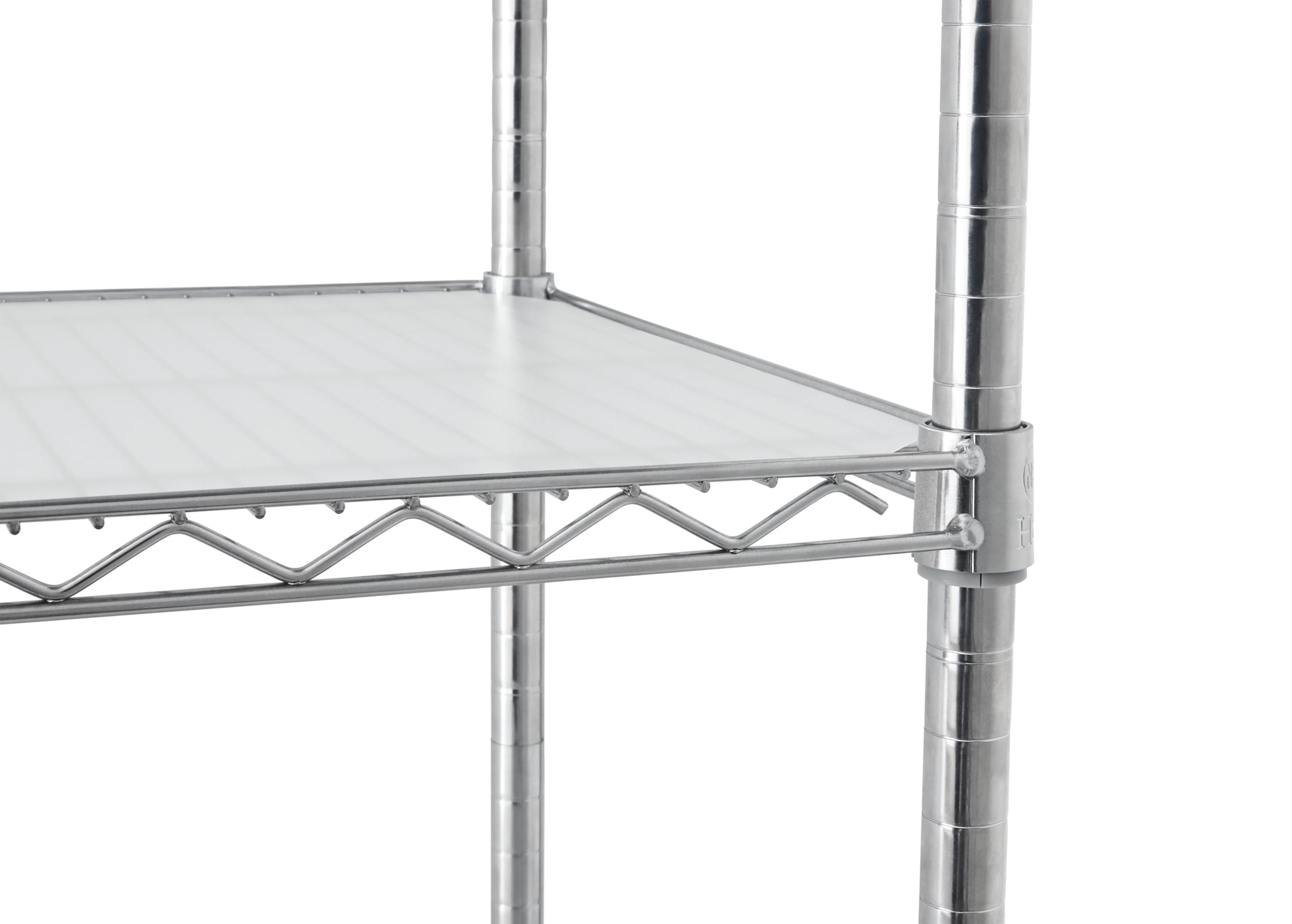 Home Storage Space HSS Shelf Liners for 18" X 48" Wire Shelf, Opaque Plastic, 6-Pack