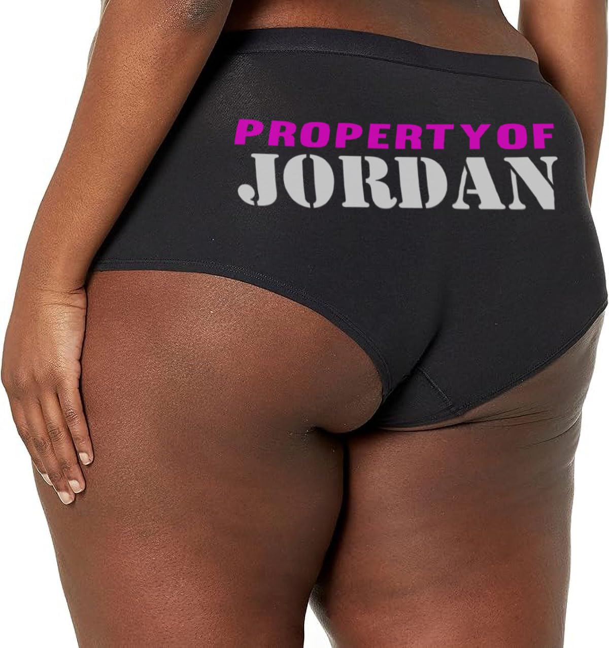 Naughty Custom Property of Daddy Panties – Flirty Premium Cotton Underwear – Sexy Gift Idea Black