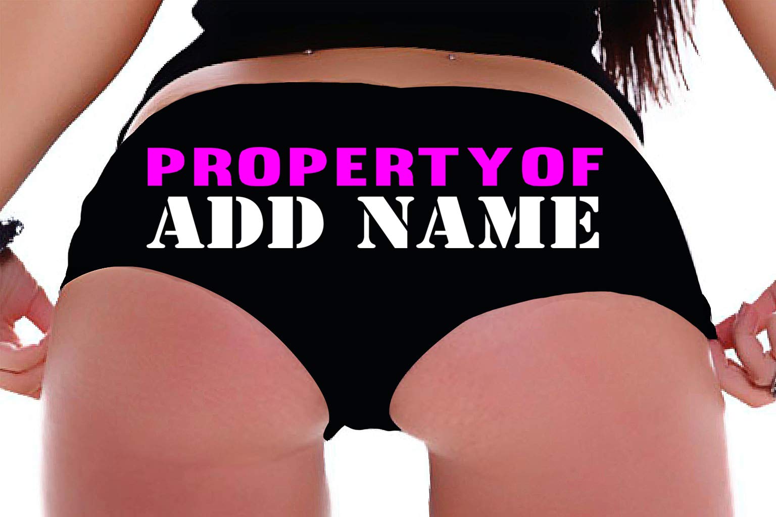 Naughty Custom Property of Daddy Panties – Flirty Premium Cotton Underwear – Sexy Gift Idea Black