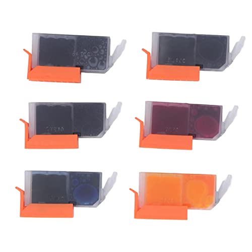 425-426 Ink Cartridge with 5% Coverage, Clear Printing Multi Colors Inkjet Cartridge, for Home, Office, School (BK BK C M Y GY 6 Colors)