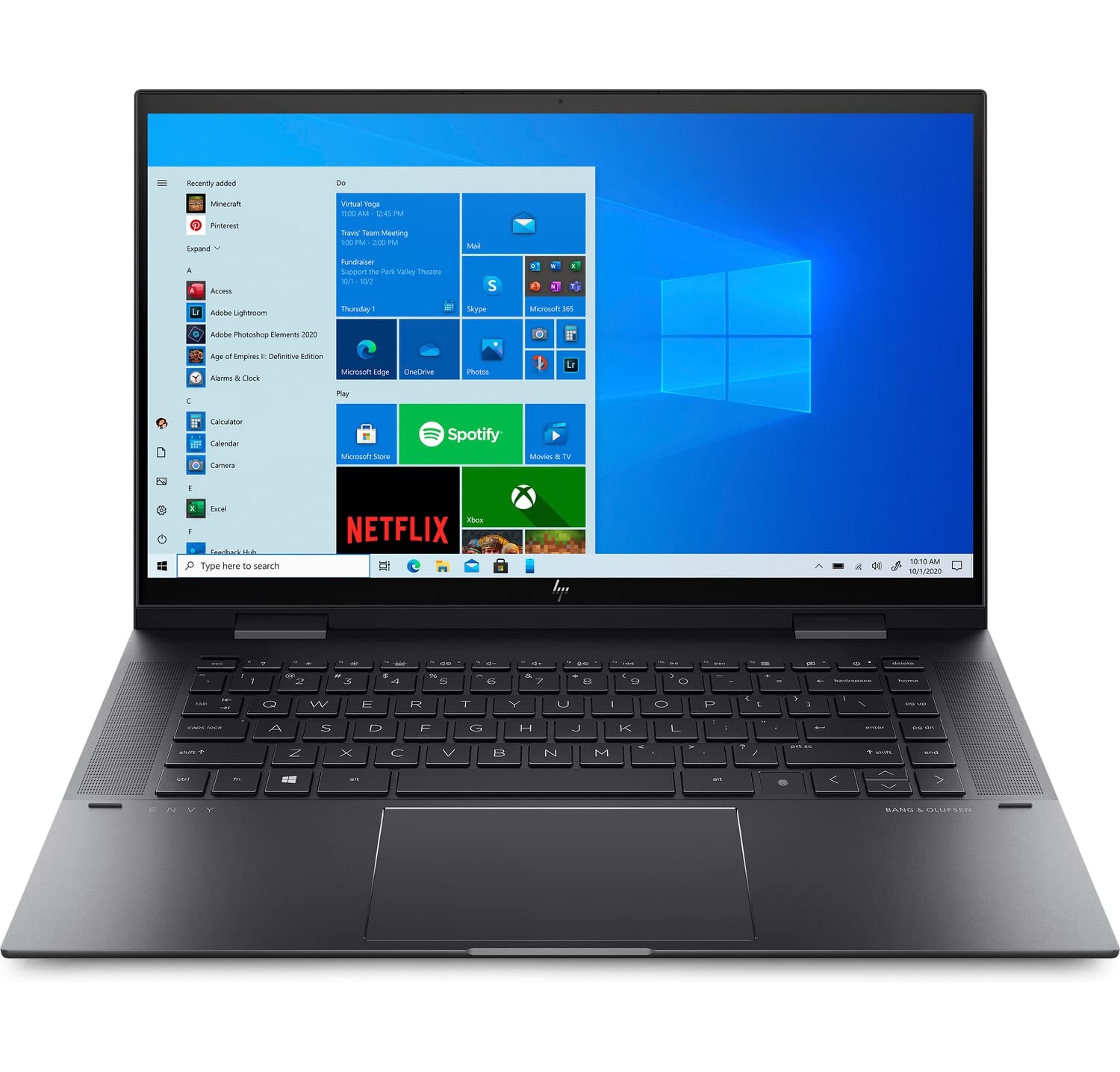 HP Envy x360 Convert 15m-eu0033dx 15.6" Touchscreen AMD Ryzen 5 5500U, AMD Radeon Graphics, 8GB DDR4 RAM, 256GB SSD Storage, Windows 11 Home, BT BL, Nightfall Black (Renewed)
