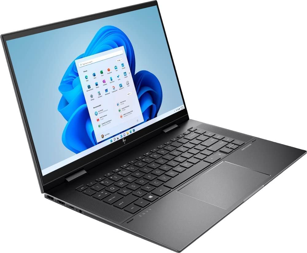 HP Envy x360 Convert 15m-eu0033dx 15.6" Touchscreen AMD Ryzen 5 5500U, AMD Radeon Graphics, 8GB DDR4 RAM, 256GB SSD Storage, Windows 11 Home, BT BL, Nightfall Black (Renewed)