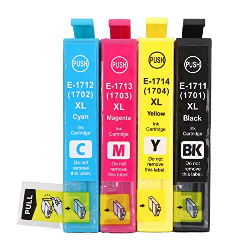 Hilitand 4PCS Printer Ink Cartridge Color Printing Large Capacity Ink Cartridge Replacement for Office Print Photos, Test Papers, Documents