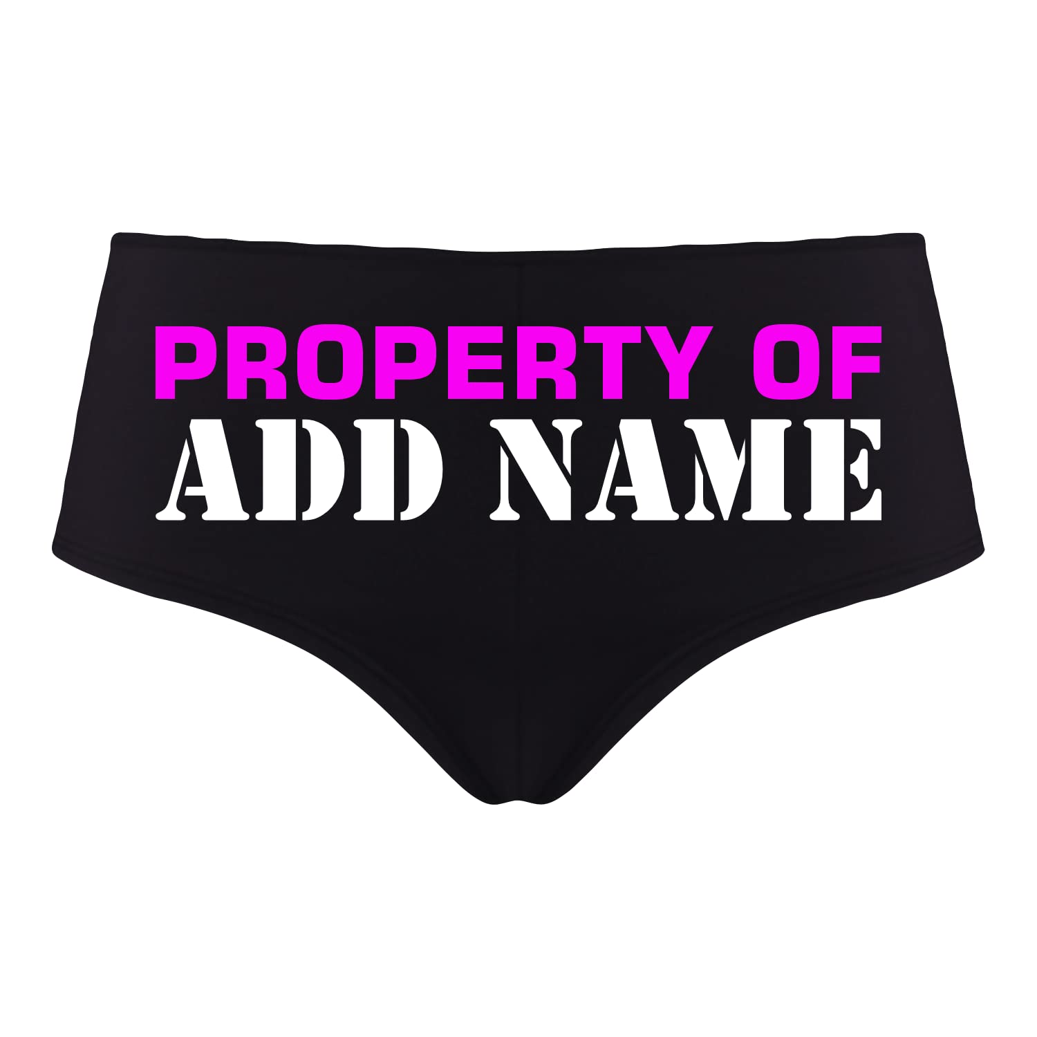 Naughty Custom Property of Daddy Panties – Flirty Premium Cotton Underwear – Sexy Gift Idea Black